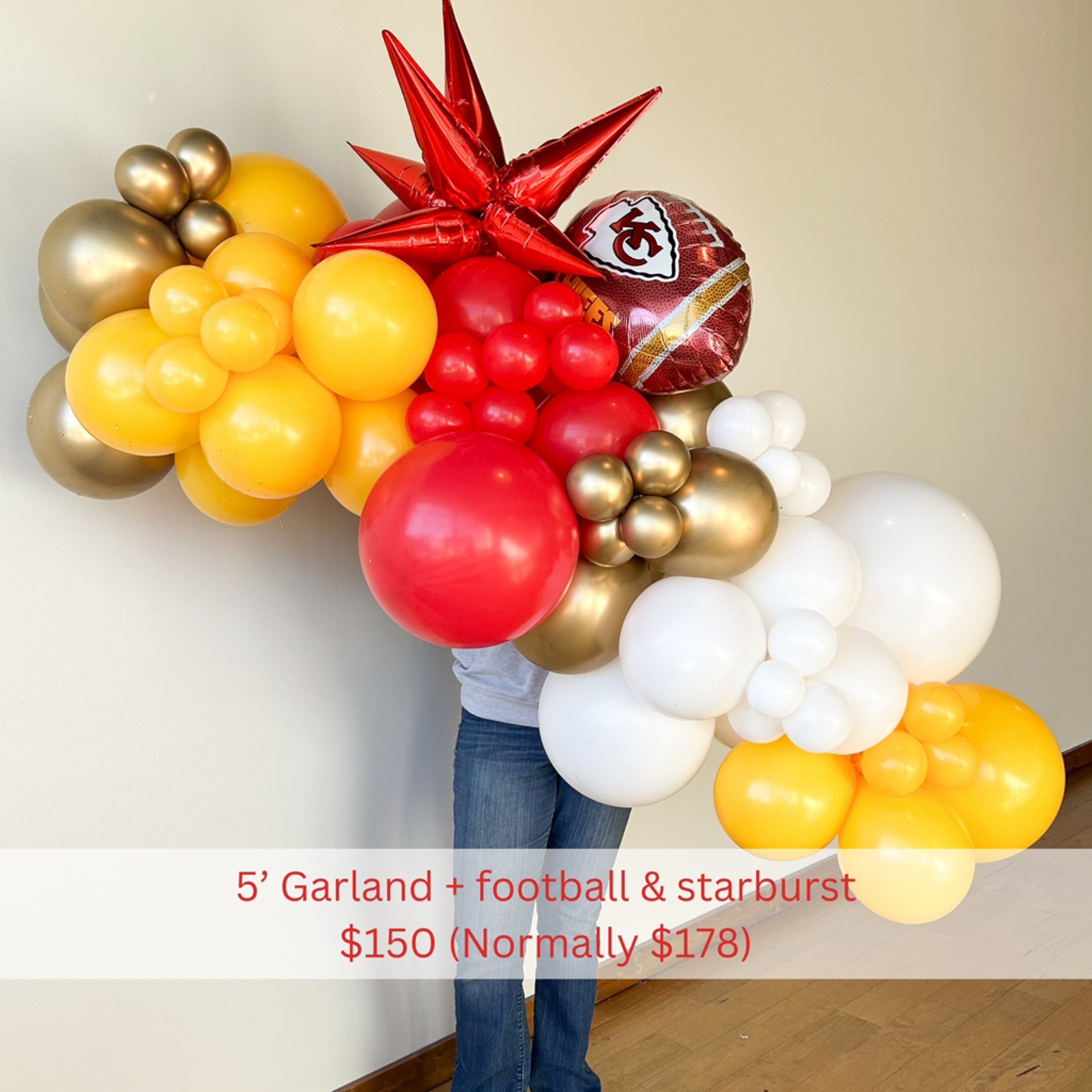 Chiefs 5’ Garland | Dreamy & Darling Creations DBA Serendipity